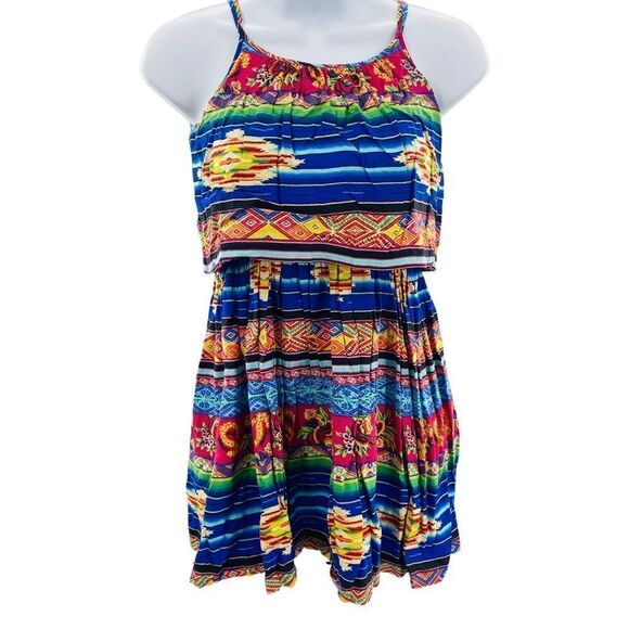 Polo Ralph Lauren | Dresses | Poloralphlauren Blue Aztec Summerdress ...
